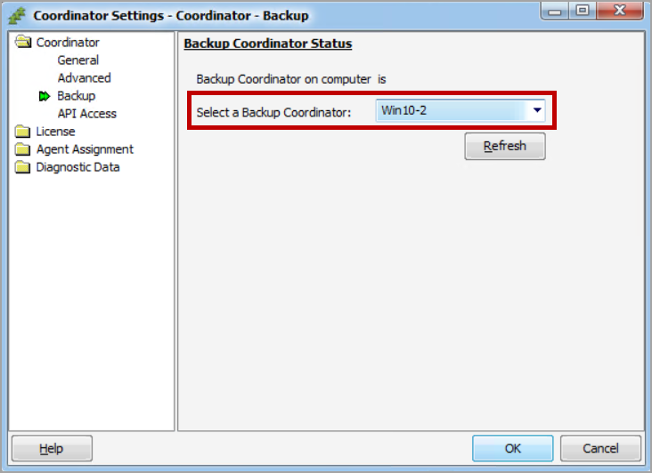 Backup Coordinator のインストール