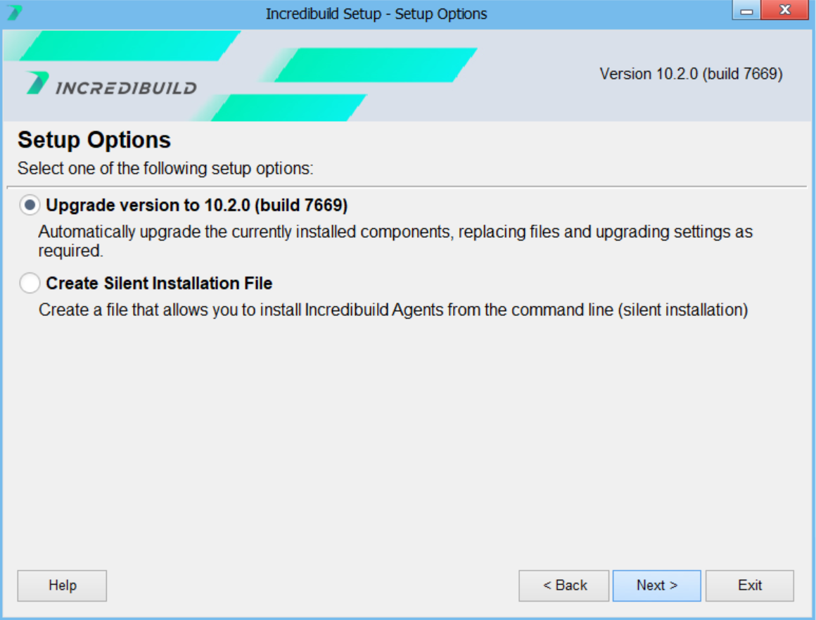 Upgrading Incredibuild
