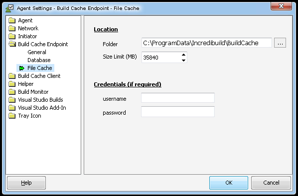 Build Cache Endpoint