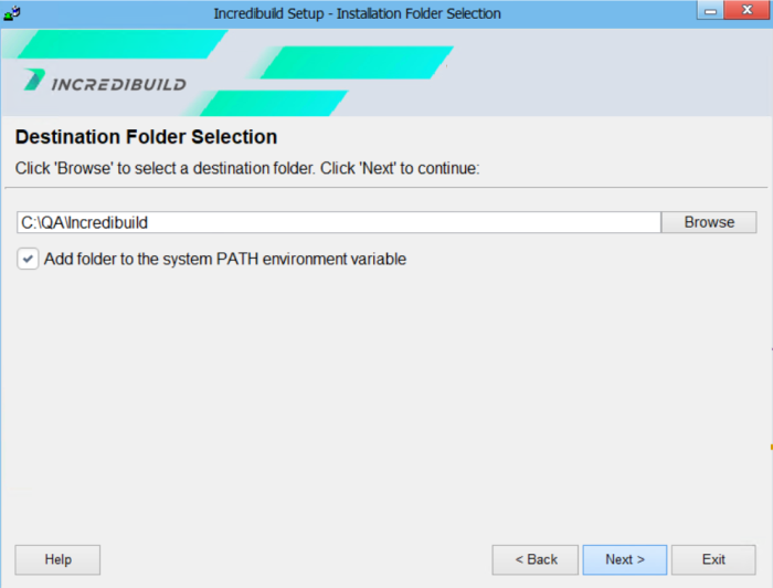 Standard Incredibuild Installation