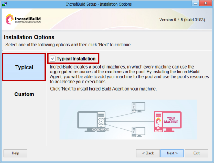 Standard Incredibuild Installation